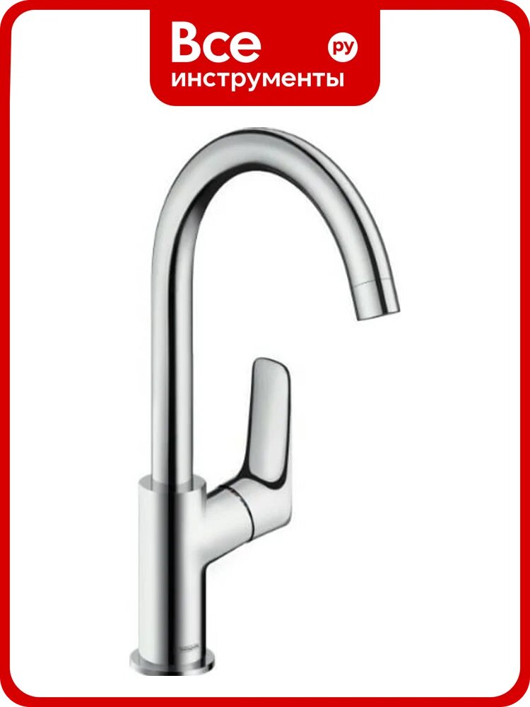 Смеситель для раковины Hansgrohe Logis 210 однорычажный, с поворотным изливом, без сливного набора 71131000 00054380