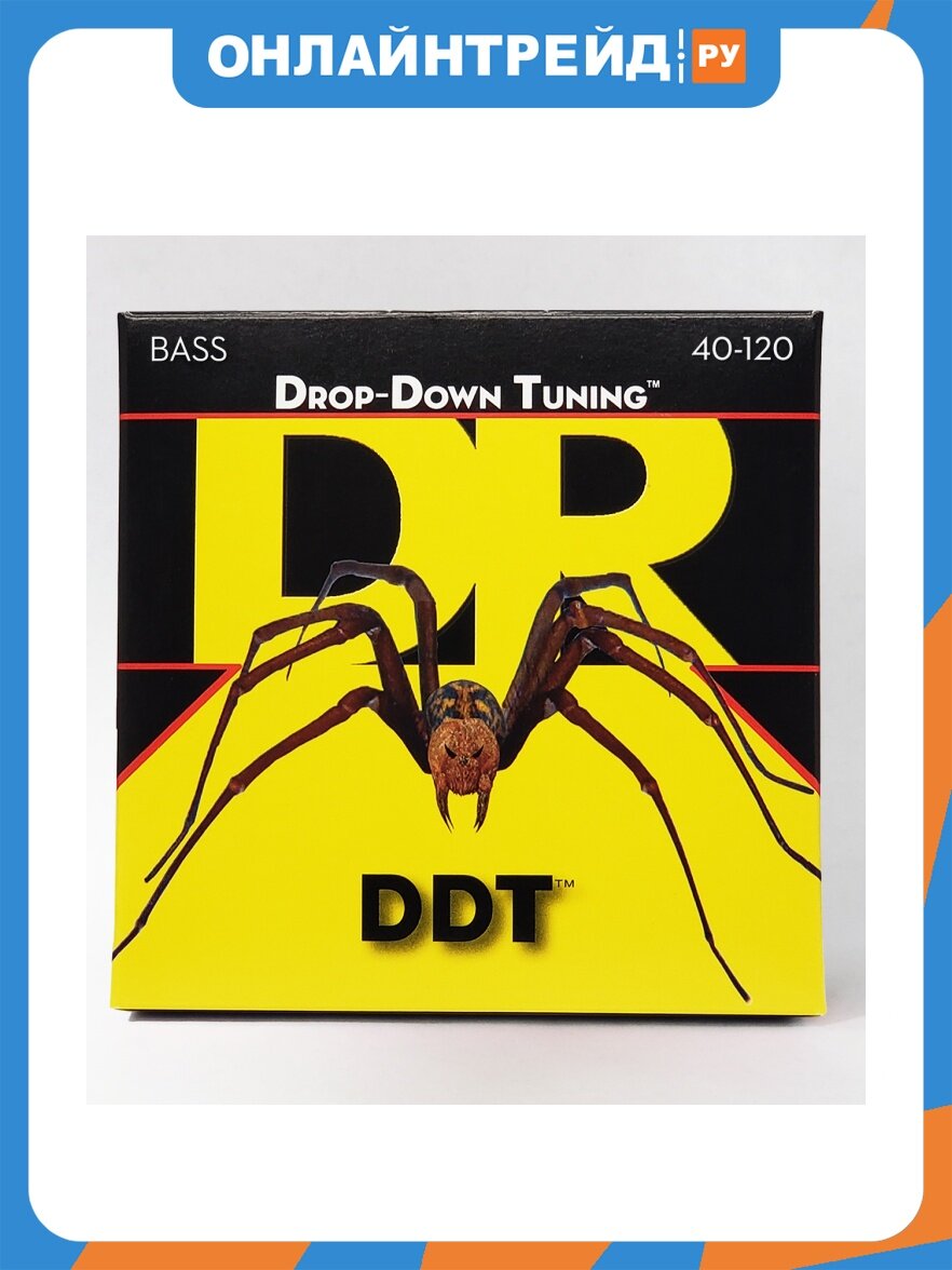 Cтруны DR DDT5-40, для 5-струнной бас-гитары, 40-120