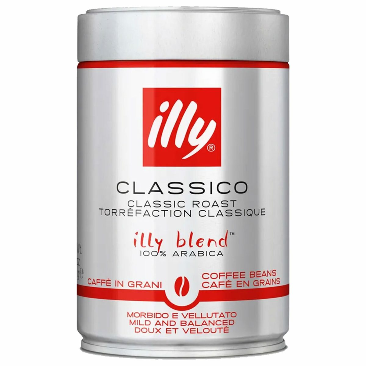 Кофе в зернах ILLY "Classico" 250г, в жестяной банке, арабика 100% (52), 1 шт.