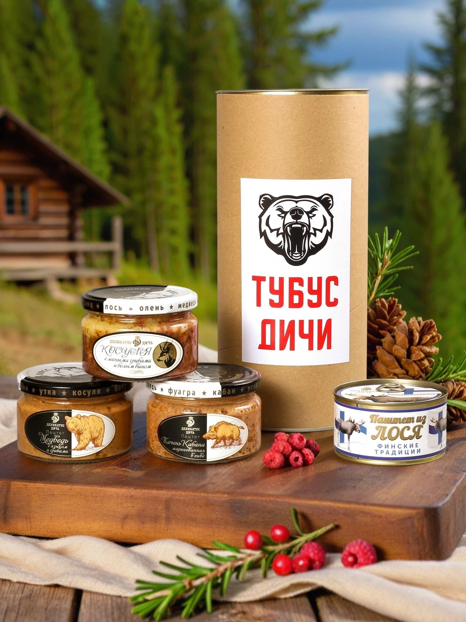 Подарочный набор мясной для мужчины деликатесы из дичи дичьбокс