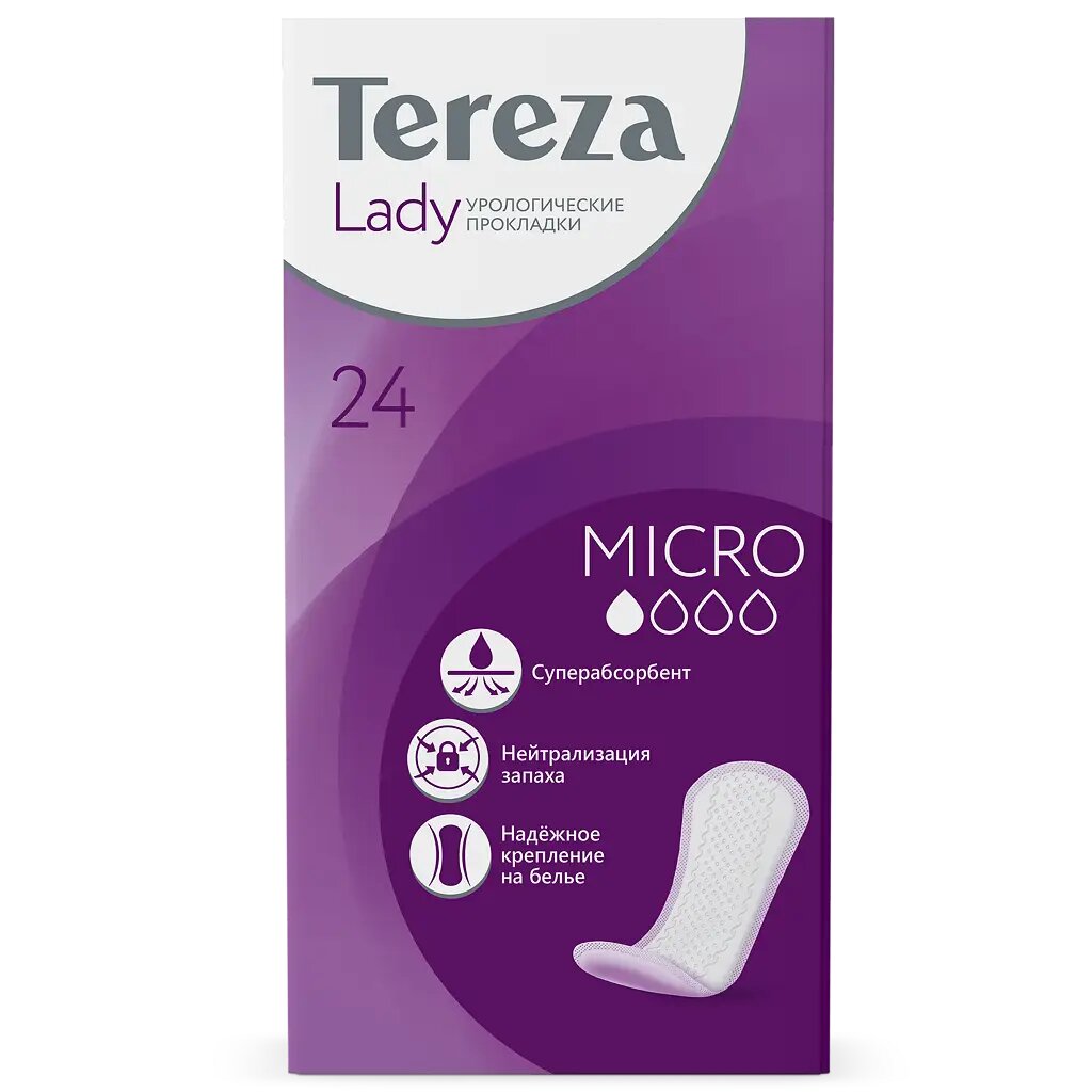 Тереза Леди (TerezaLady) Прокладки впитывающие для женщин Micro 24 шт