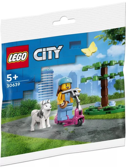 Конструктор LEGO City 30639 Парк для собак и самокат