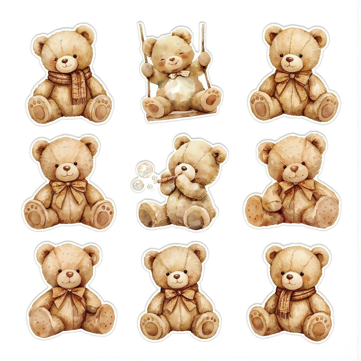 Украшение для вечеринки Baby Shower с мишкой Тедди баннер Welcome Baby спирали для оформления комнаты на день рождения ребенка, 9 спиралей с мишкой, Y-00566-3