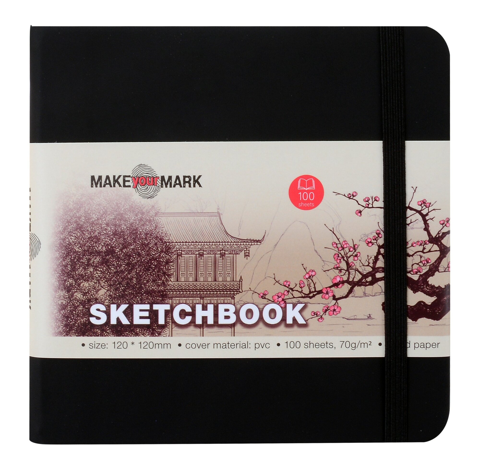Скетчбук «Make your mark», 120x120 мм, 100 листов, Make your Mark