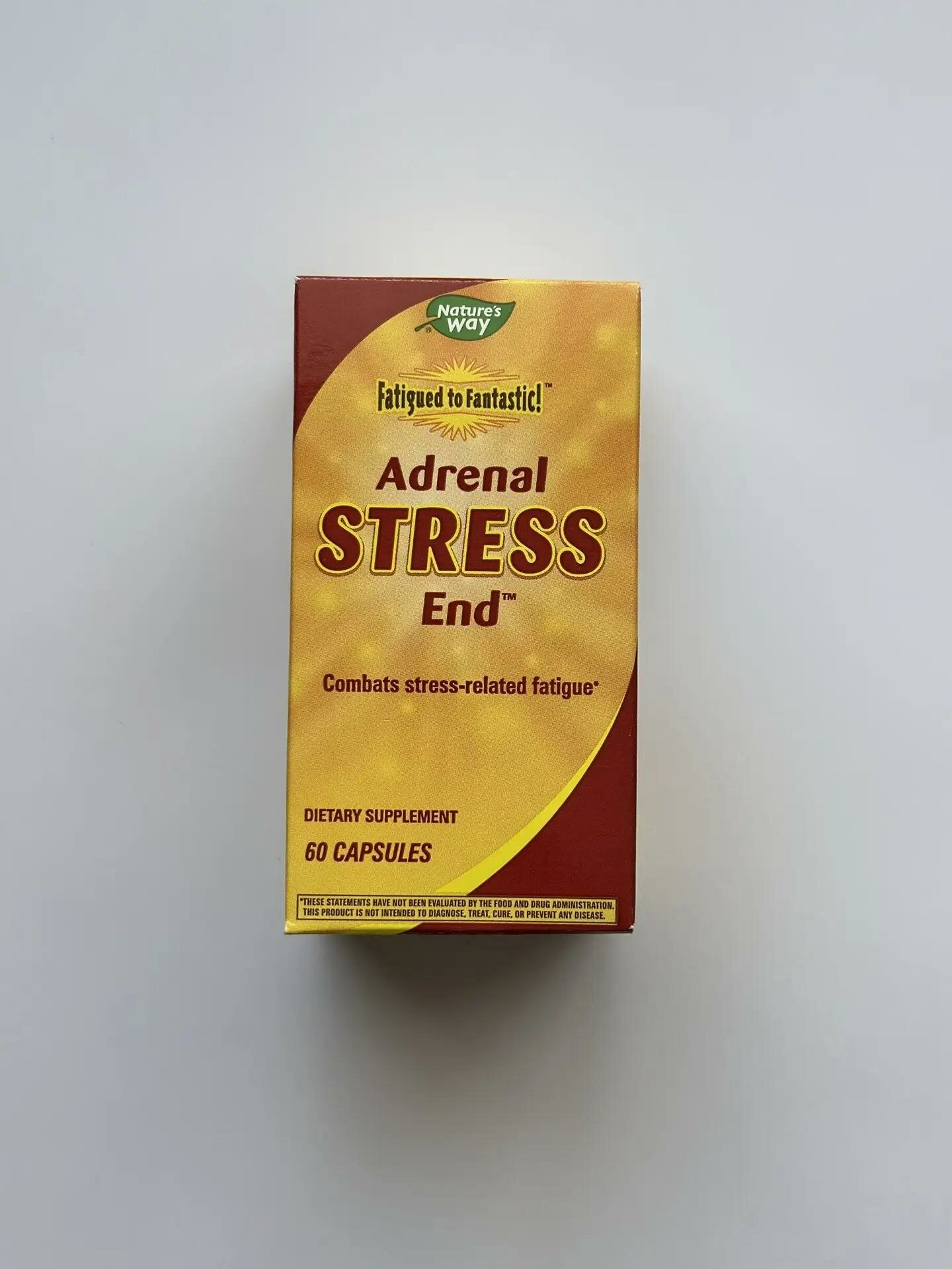 Поддержка надпочечников при стрессе, Adrenal Stress End, 60 капсул, Nature's Way