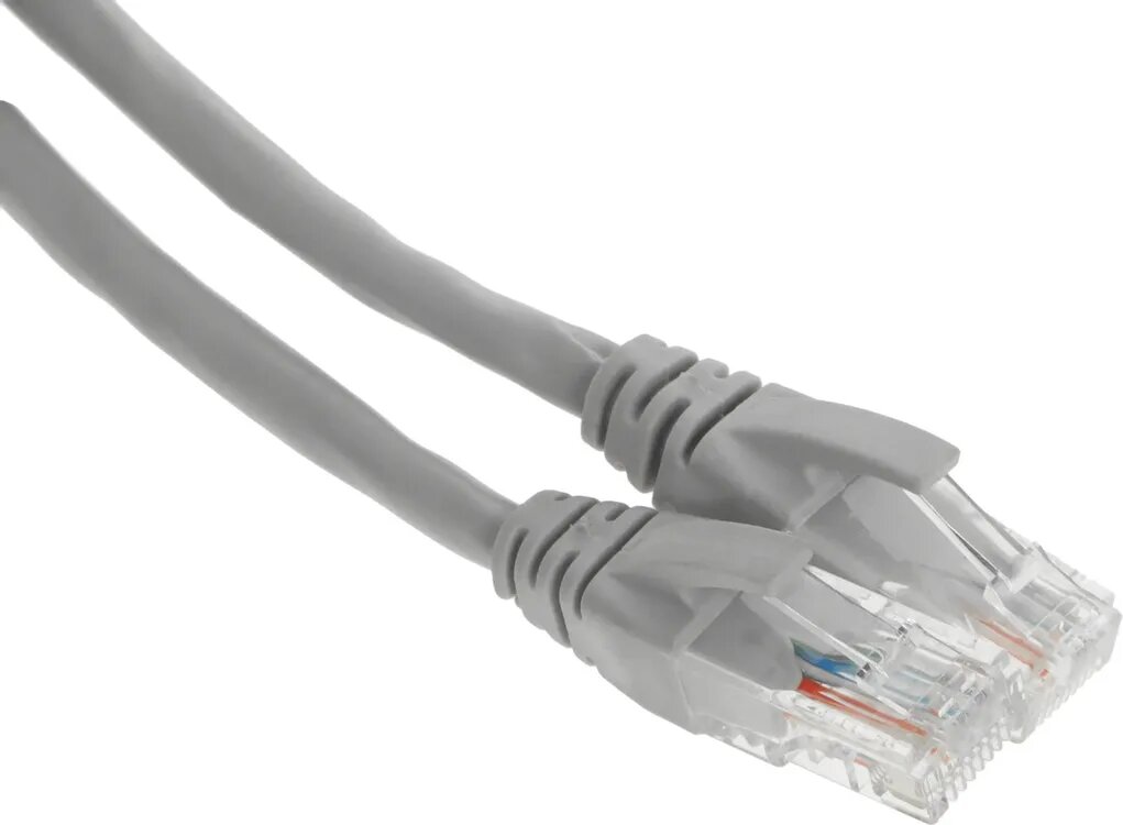 Патч-корд EXEGATE UTP-RJ45-RJ45-C6-CU-2M-GY UTP, кат.6, 2м, 4 пары, медь, многожильный, серый