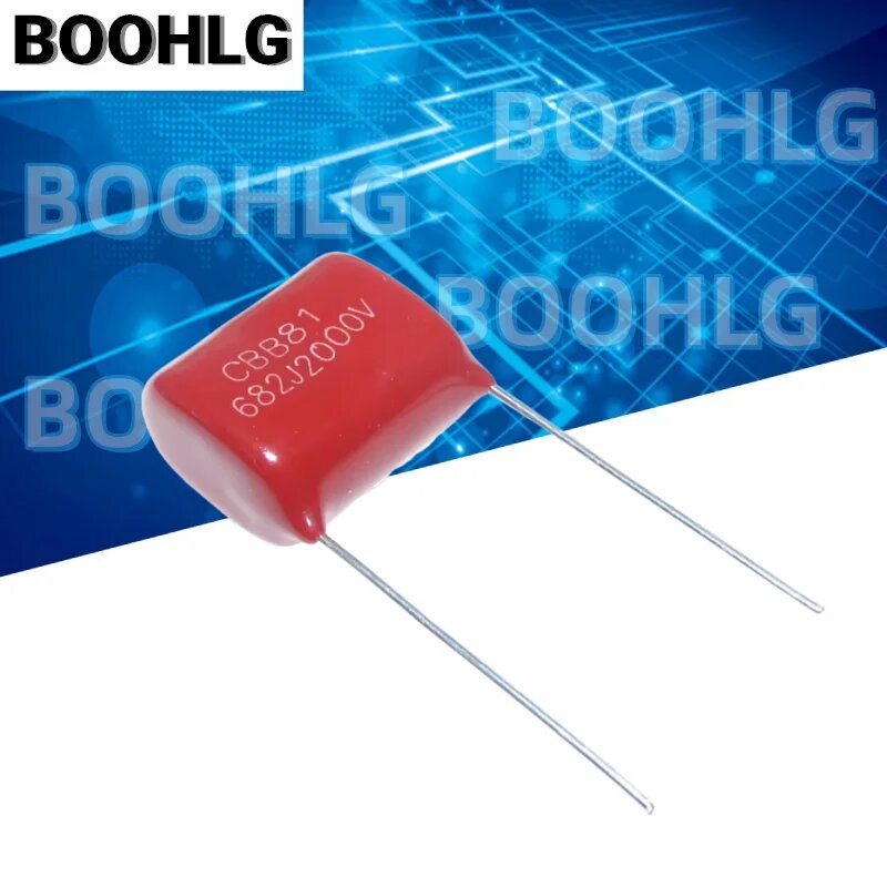 Металлизированные полипропиленовые конденсаторы CBB81 2000V 20 шт. 2000V472 P15mm