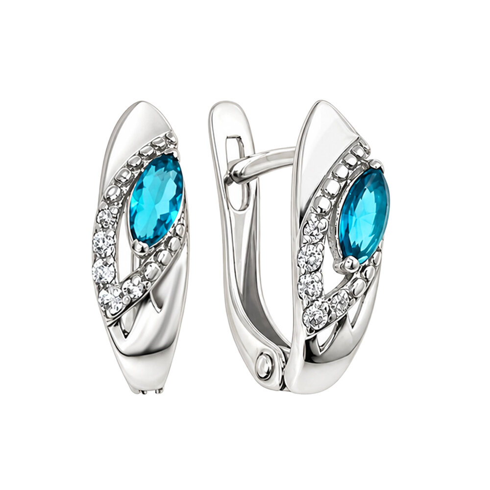 серьги из серебра