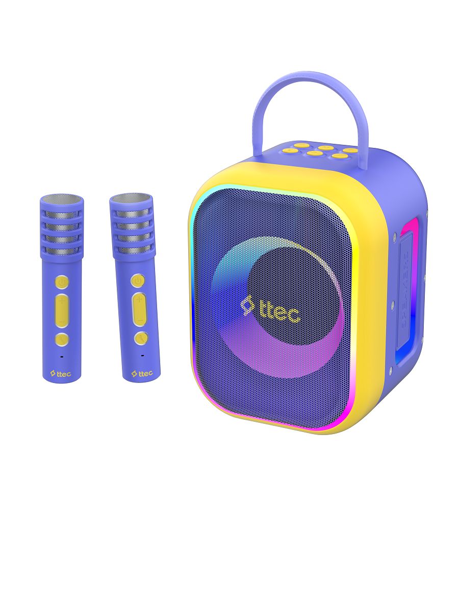 Портативный беспроводной караоке-набор для детей TTEC VocalMate Portable Wireless Kids Karaoke Set. Цвет: розовый