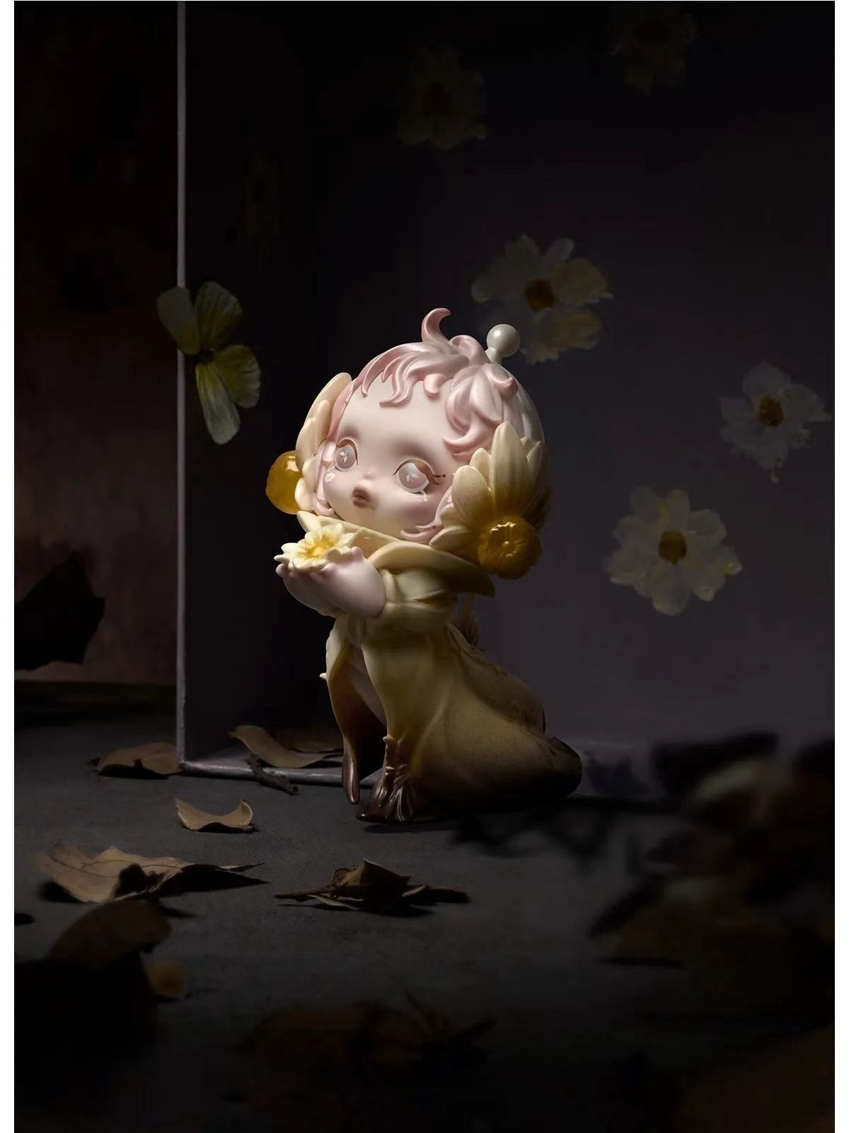 Фигурка SKULLPANDA Petals in Four Acts, коллекционная игрушка в слепой коробке, высота до 12.5 см, для подарка, статуэтка