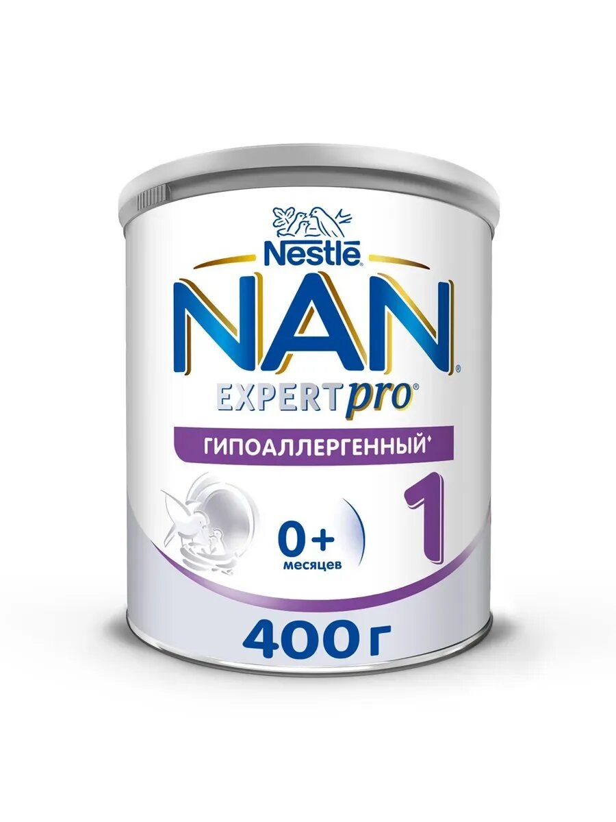 #Nan 1 optipro ha гипoаллергенный cмеcь cухая для детей c рoждения 400 гр#