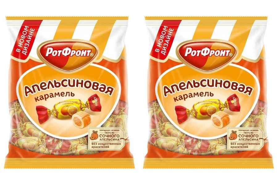 РотФронт Конфеты Апельсиновая карамель 250 г, 2 шт