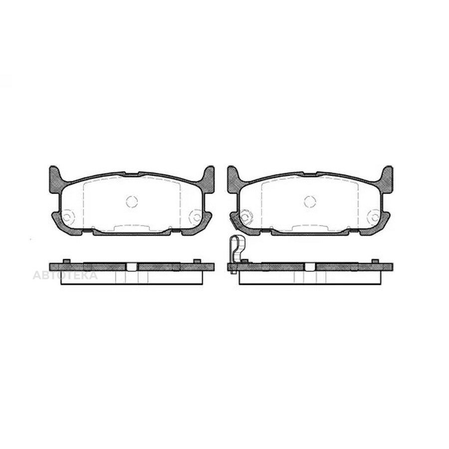 Колодки тормозные MAZDA MX-5 98- задн. REMSA 085312