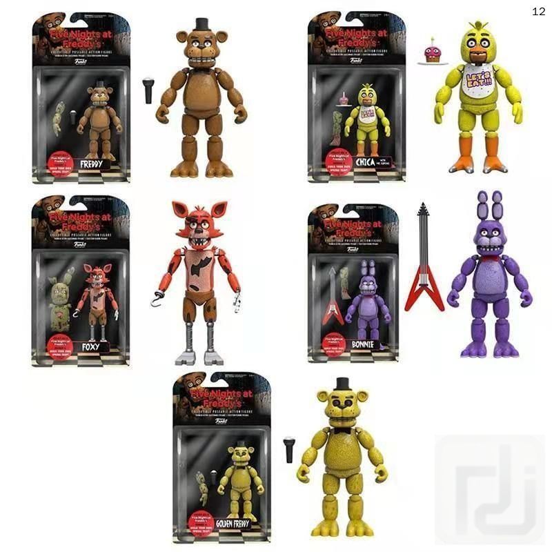 Пять ночей у Фредди FNaF/13cm Кукла из ПВХ(5 шт./компл.)