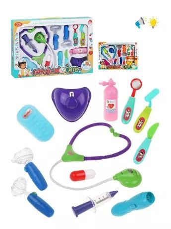 Игровой набор Доктор, свет, звук, эл. пит. AG10х9, вх. в компл, 12 предм.