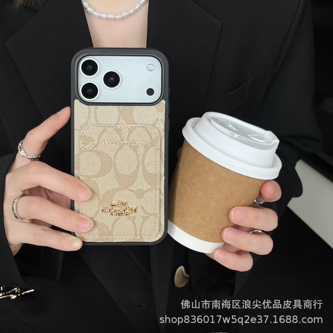 Модный брендовый чехол для телефона с отделением для карт для iPhone 17 Pro Max, высококачественный чехол с полной защитой и мягкими краями, подходит для 18.