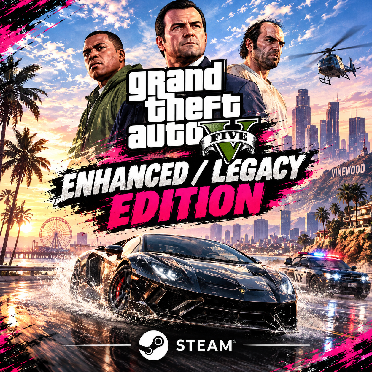 Grand Theft Auto V LEGACY+ENHANCED | GTA 5 PC | Оффлайн аккаунт | Игра для ПК Windows | Steam