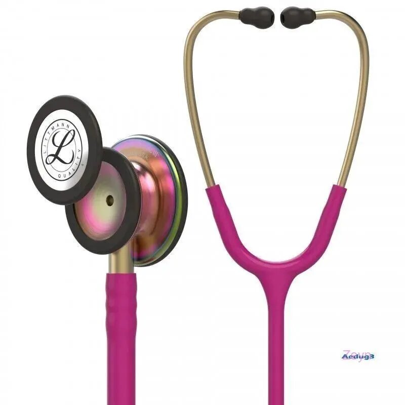 Стетоскоп Littmann Classic III, трубка малиновая, радужный колокол, 69 см (арт. 5806) 3M, США