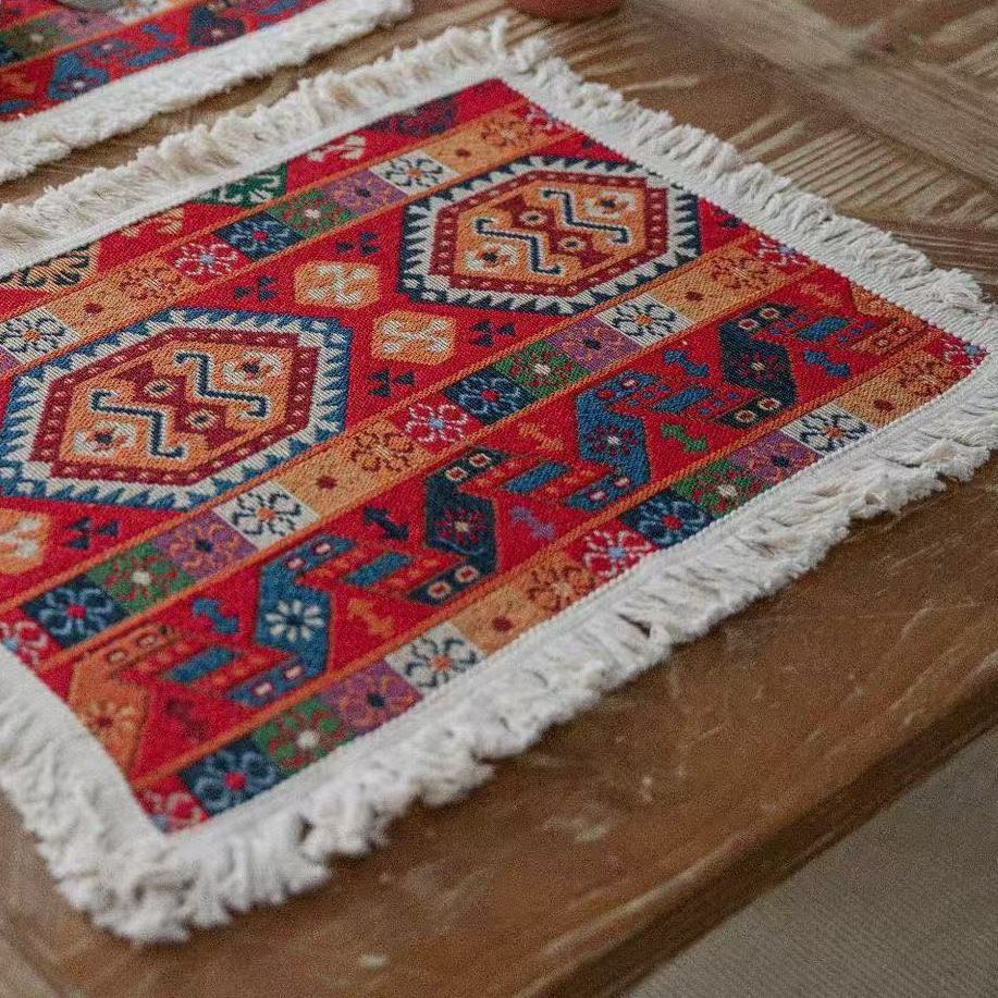 Текстильная салфетка для сервировки стола 30*45 см из смеси хлопка и полиэстера, декоративная салфетка для обеда