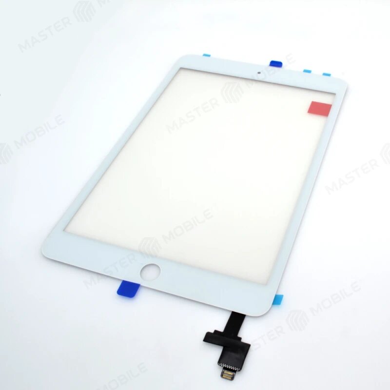 Тачскрин для Apple iPad mini 3 (A1599/A1600) + коннектор (белый) (Premium)