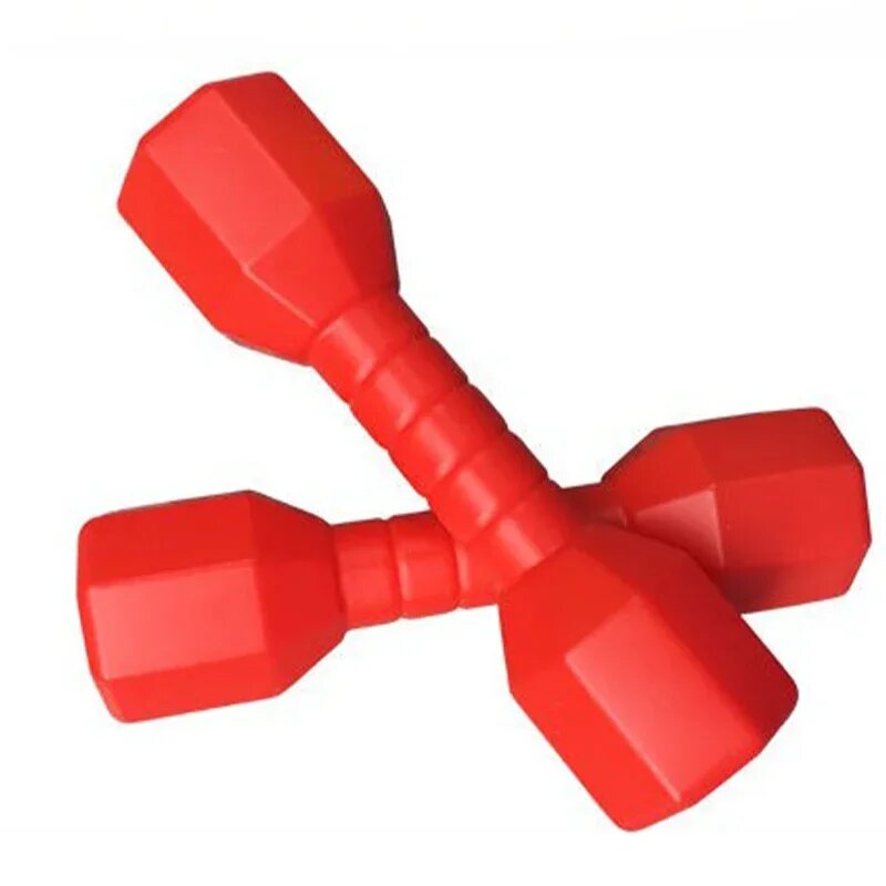 Детские пластиковые гантели 2 шт. Красный, 2pcs Red