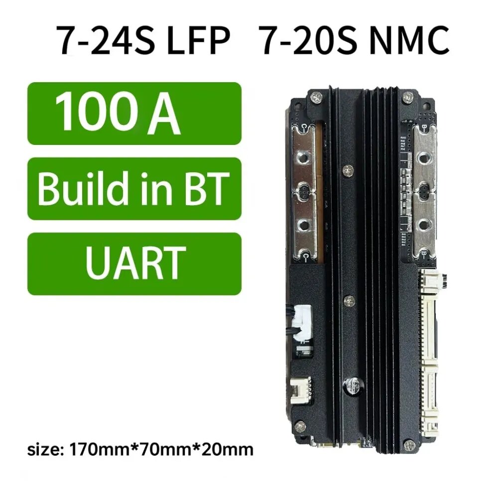 JBD Smart BMS 8S 24V Lifepo4 100A 120A 150A NMC LFP Системы управления 10S 36V 15S 16S 48V 60V 20S 22S 24S BT BMS UART