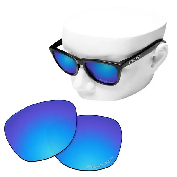 Линзы OOWLIT для Oakley Frogskins OO9013 Blue Mirror