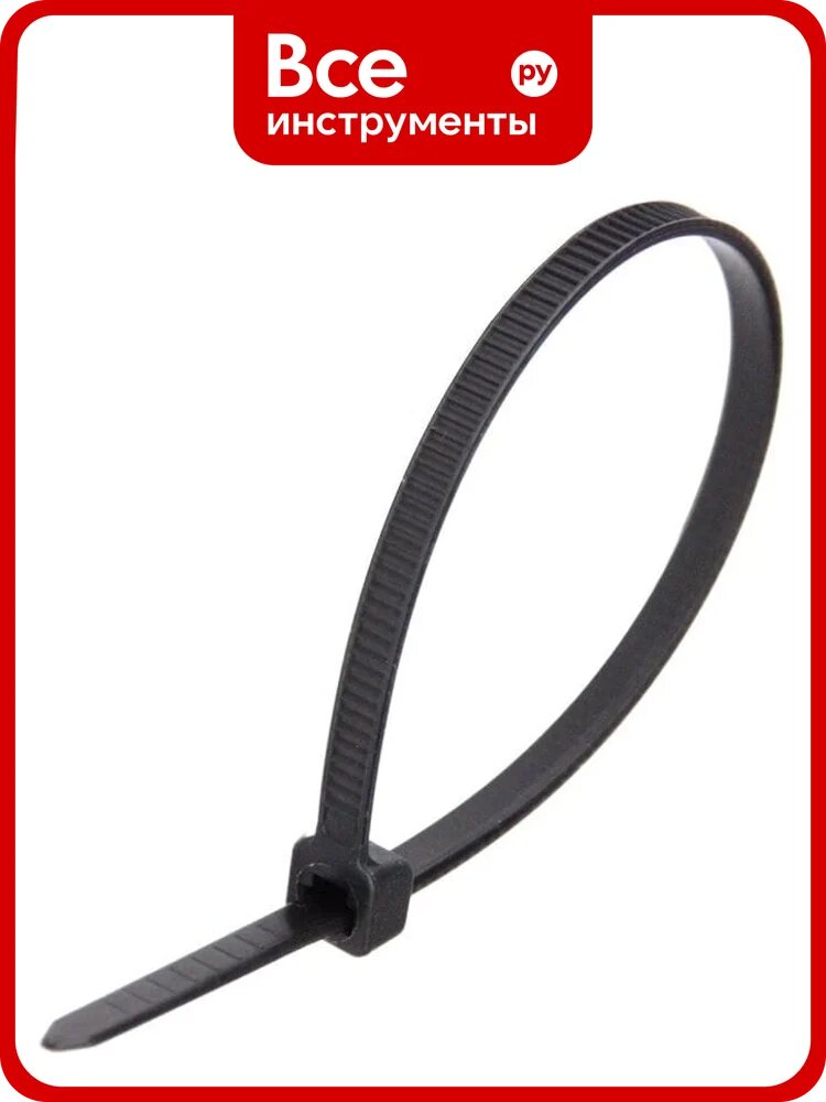 Стяжка кабельная Stalmax LS-B 4,8х400 черная (арт. 11517) нейлон 6.6 (уп. 100 шт) 11517-023