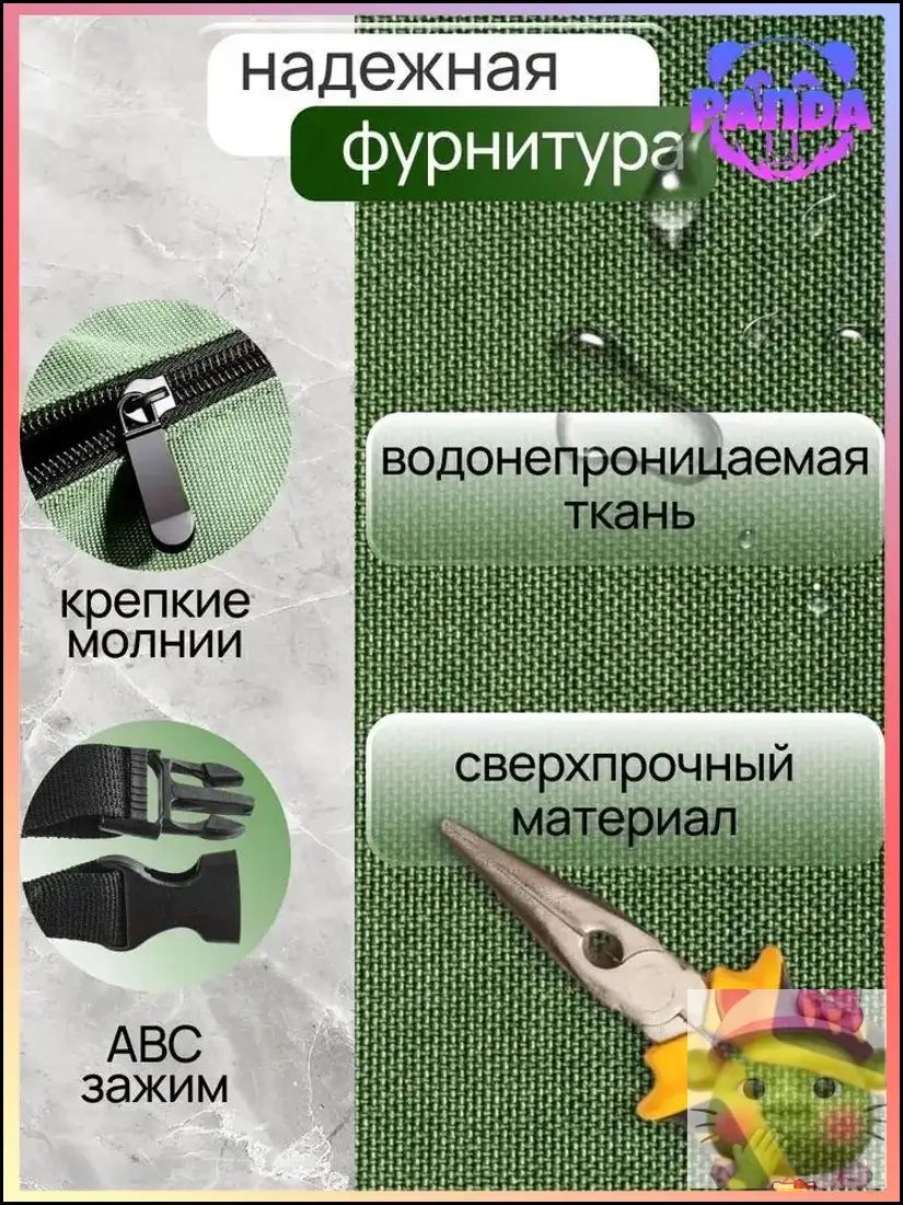 Сумка для ручного инструмента из оксфорда, зеленая,5 отсеков, компактная и прочная для хранения принадлежностей — фото 1