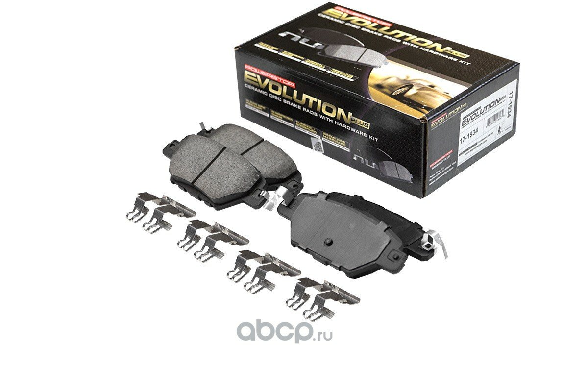 Колодки тормозные дисковые керамические Powerstop 171934