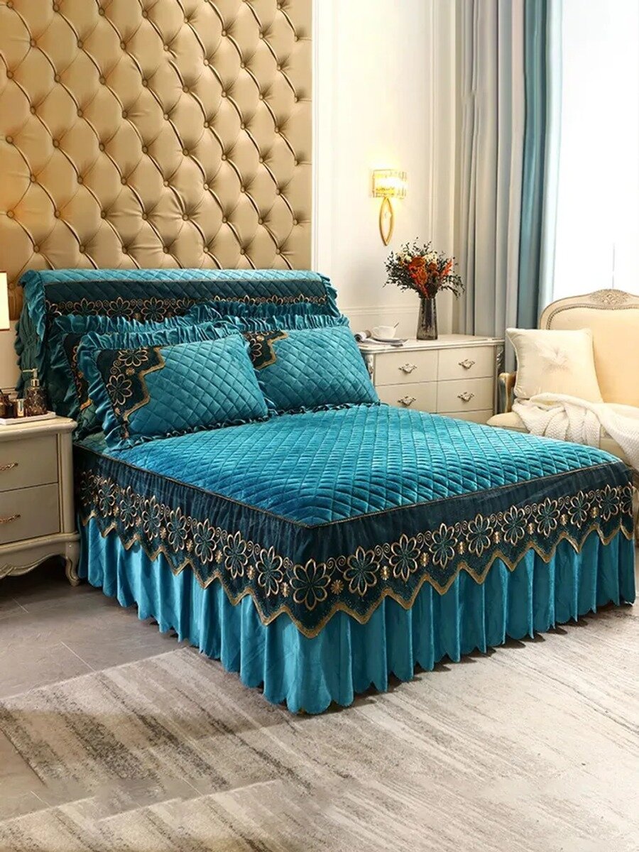 AiWinsure Покрывало European velvet bedspreads, Бархат с размерами: 200 см х 120 см