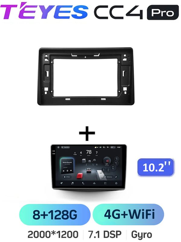 Магнитола Teyes CC4 Pro 8/128 Gb 10.2" Renault Duster HM 2 2020-2023 F1