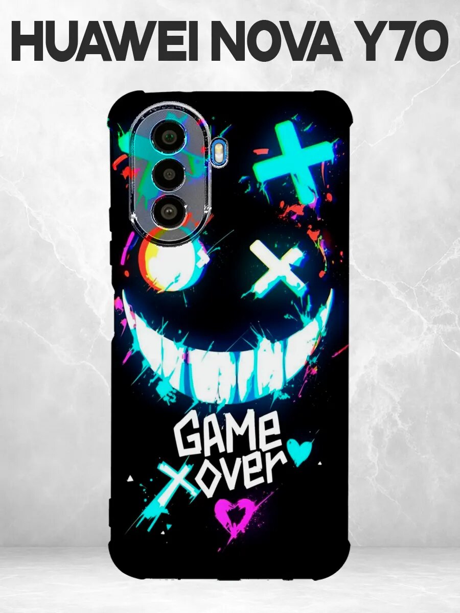 Чехол на Huawei Nova Y70 game over глитч