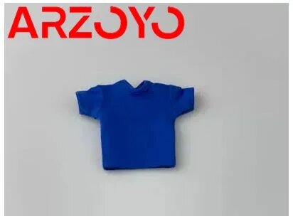 Ар. zoyo Куртка, футболка, брюки для фигурки 1/12 Синий, Royal Blue T-shirt