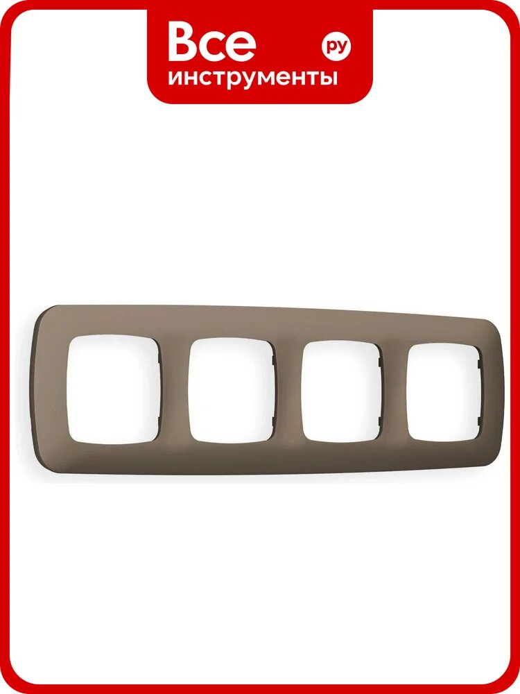 Рамка на 4 поста Ambrella VOLT OMEGA Ecta OF140634