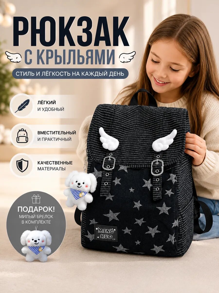 Рюкзак с крыльями y2k