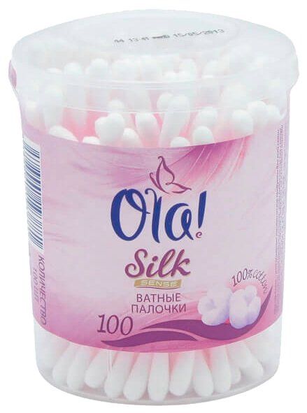 ОЛА ватные палочки N100 Silk Sense (банка)