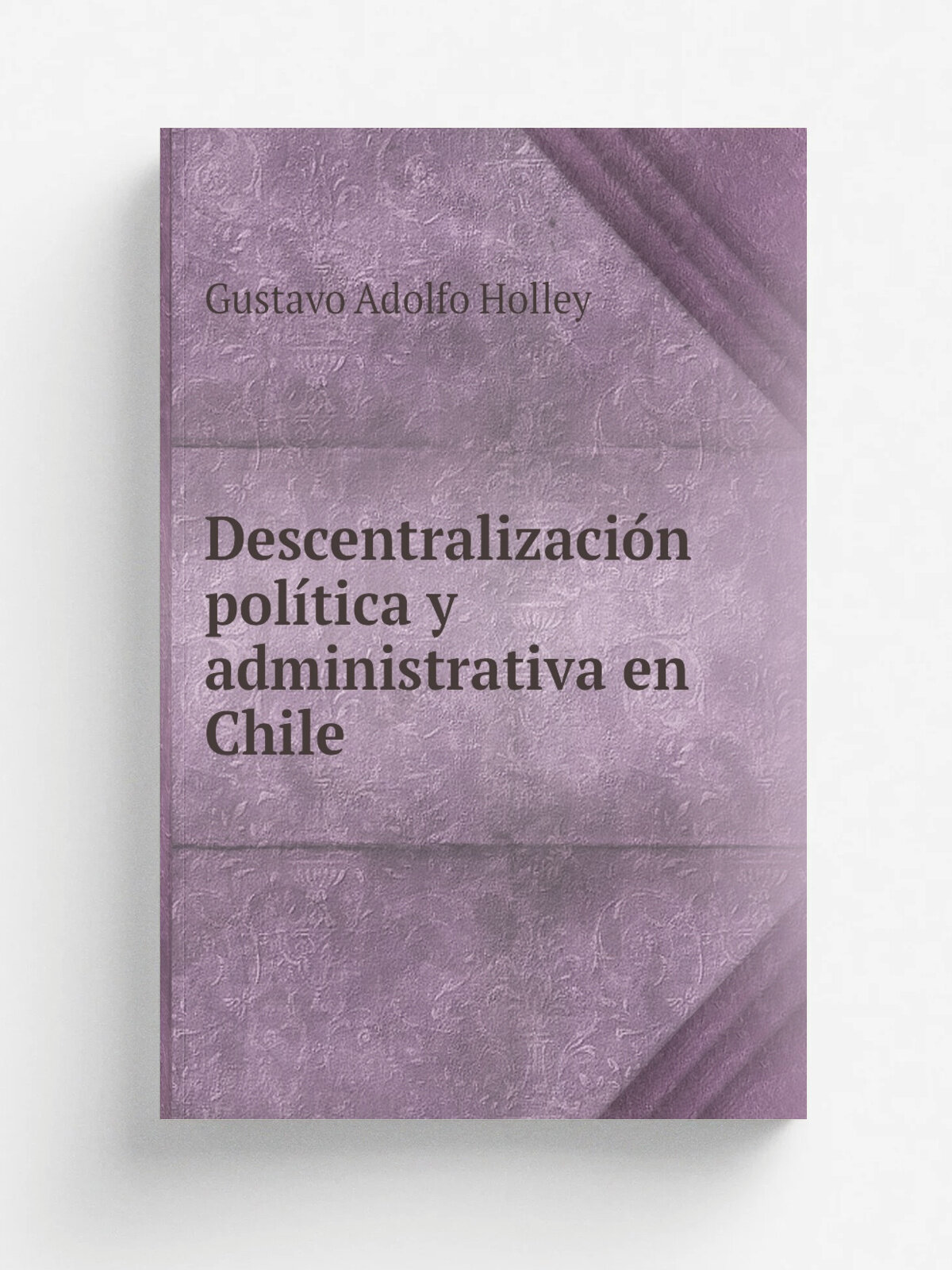 Descentralizaci.n pol.tica y administrativa en Chile | Gustavo Adolfo Holley | 1892 | Impr. Cervantes | Репринт