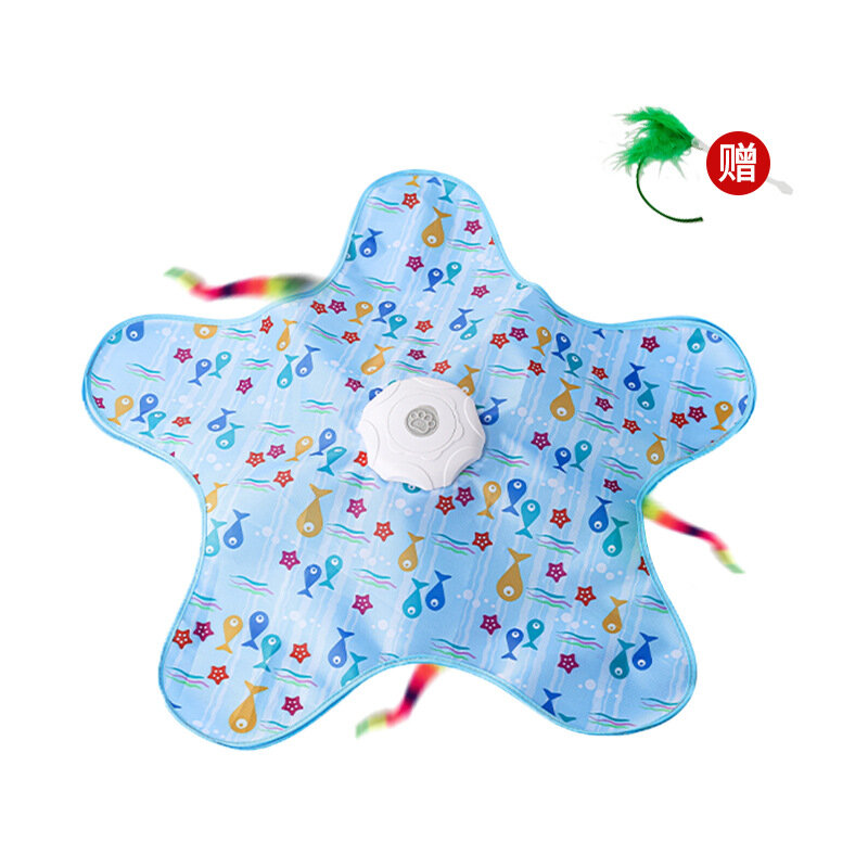 Электрический купол для охоты на кошек в форме звезды самоиграшка с дразнилкой для кошек укрытие интерактивная игрушка