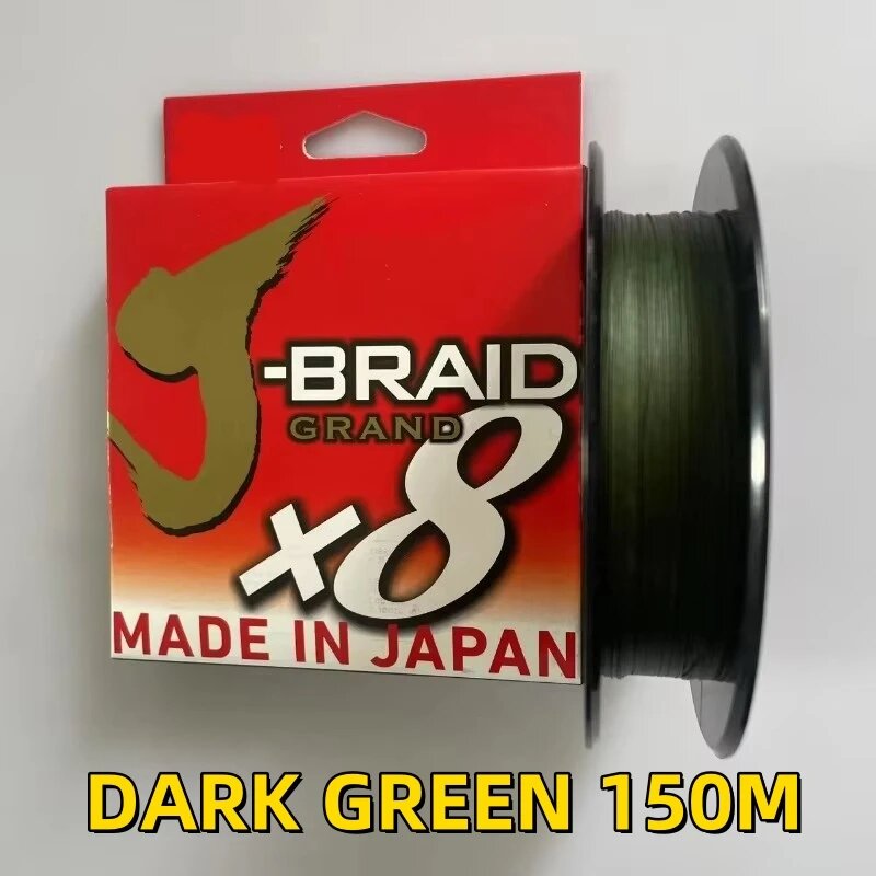 Плетенка рыболовная J-Braid Grand Dark Green 150м, 1.5