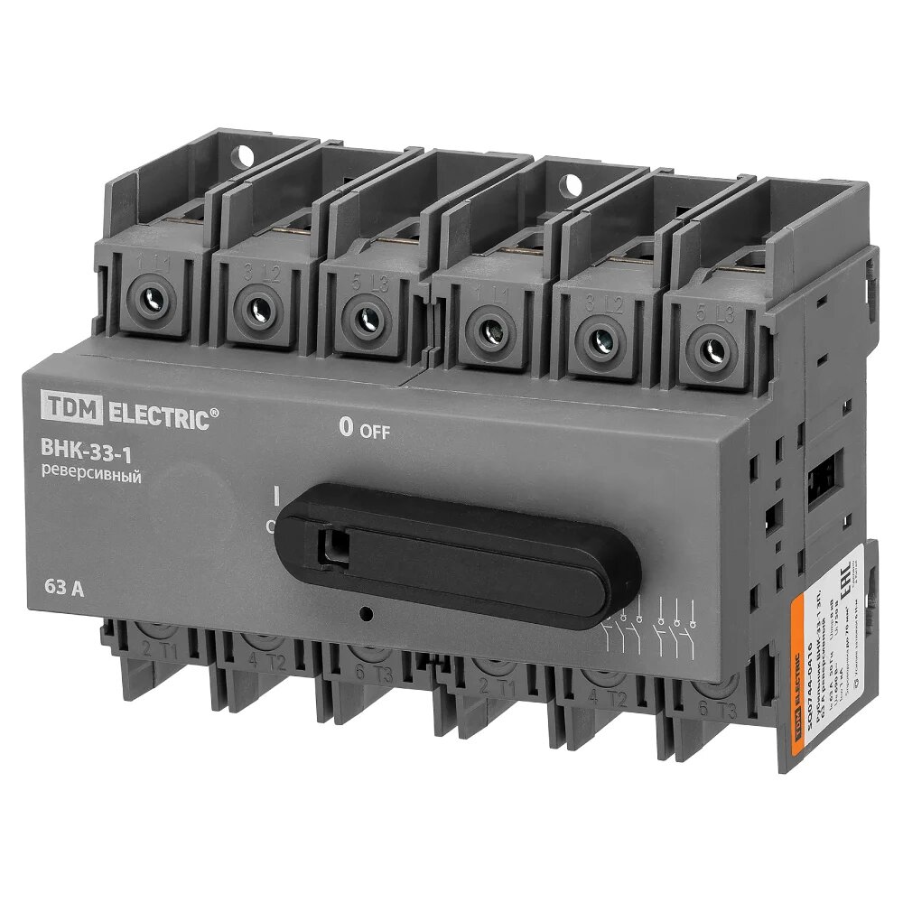 TDM ELECTRIC Рубильник ВНК-33-1 3П, 63 А, реверсивный SQ0744-0416