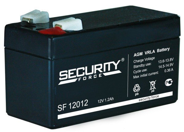Аккумулятор Security Force SF 12012 для компьютерного и медицинского оборудования , сигнализации и видеонаблюдения