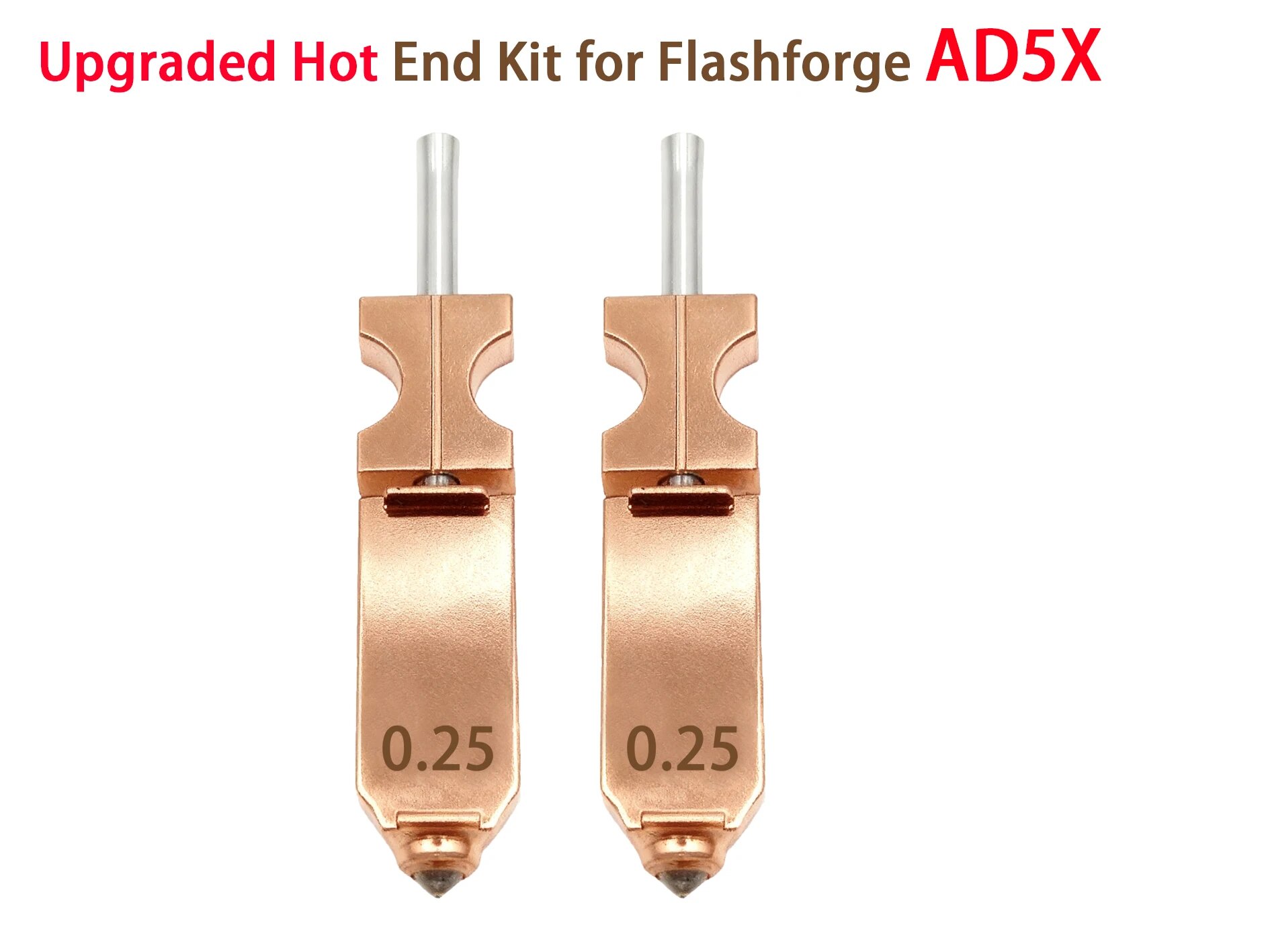 Сменные сопла Flashforge AD5X 0.4, 0.6, 0.25, 0.8 мм