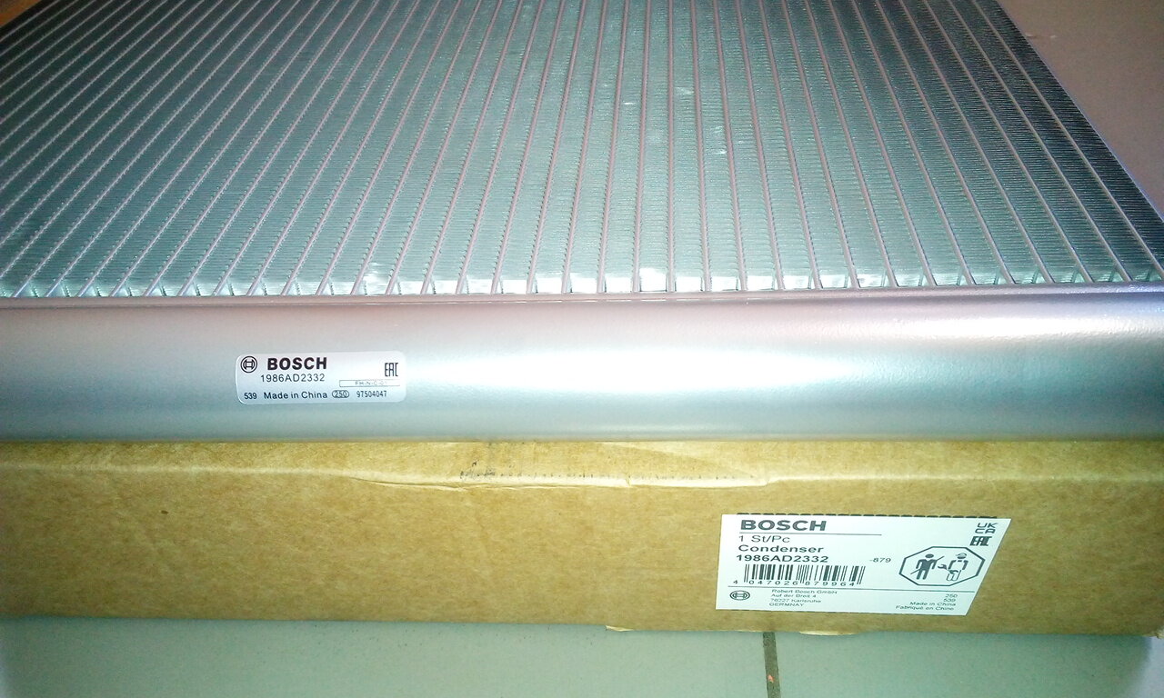 Радиатор кондиционера x5 e70-x5 e70 lci-x5 f15-x6 e71-x6 f16 64509239992 64536972553 Bosch 1986AD2332