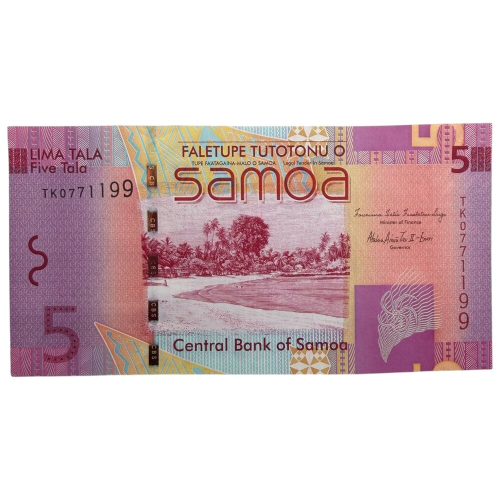 Самоа 5 тала 2014 г. (Подпись Faumuina Liuga, Maiava Ainuu-Enari) (Серия TK)
