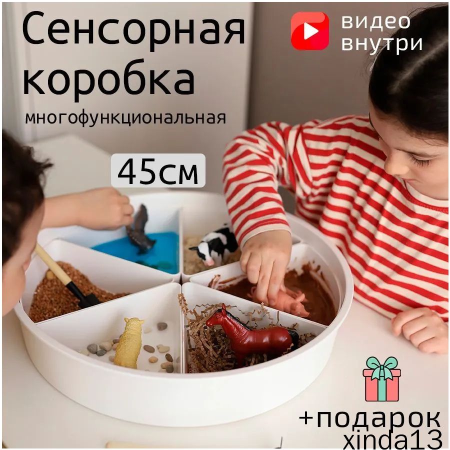 СенсорнаяСортер"6 съемных ячеек: Удобство для сортировки и хранения"