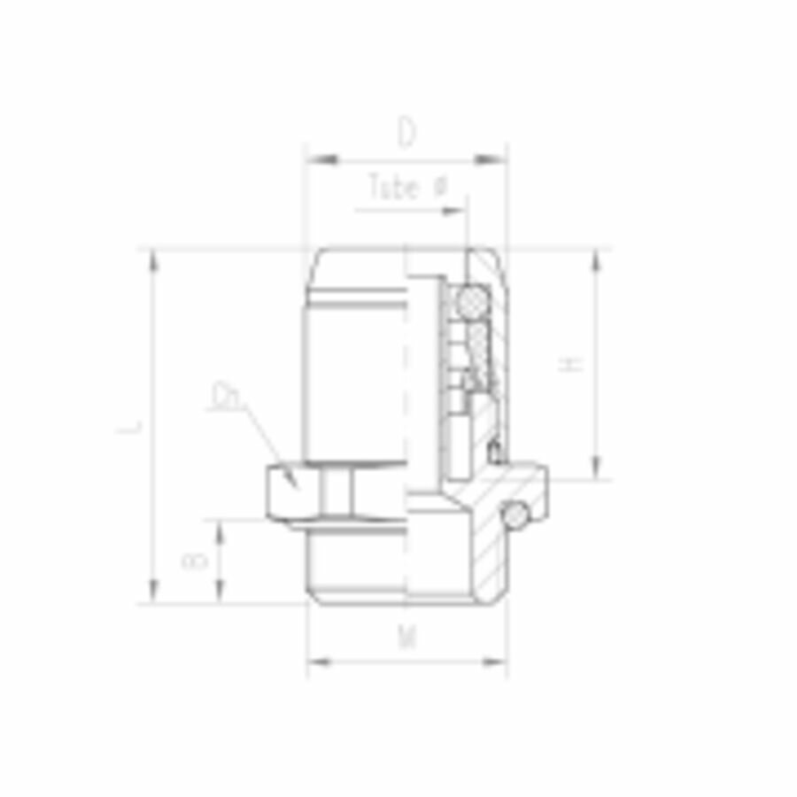 Фитинг m16x1,5 наруж. рез. / трубка 10 x1,0 бронза sirit (SIRIT 2800100801615)