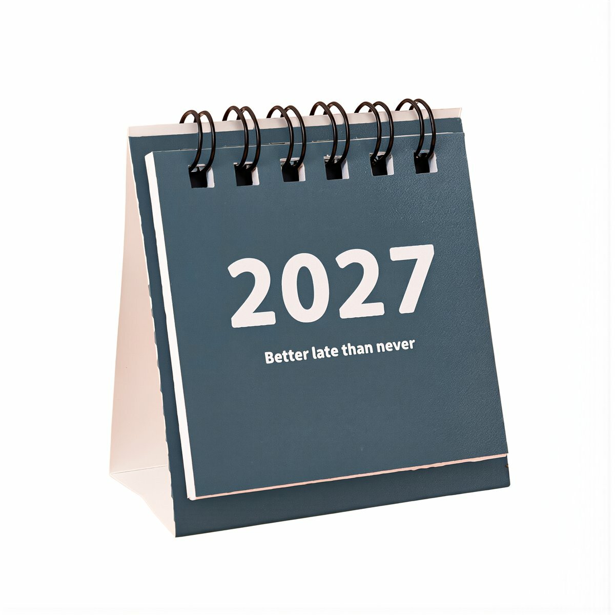 Планировщик настольный мини календарь на 2027 год с прочной бумагой и устойчивой подставкой для отслеживания расписания занятий и рабочих встреч