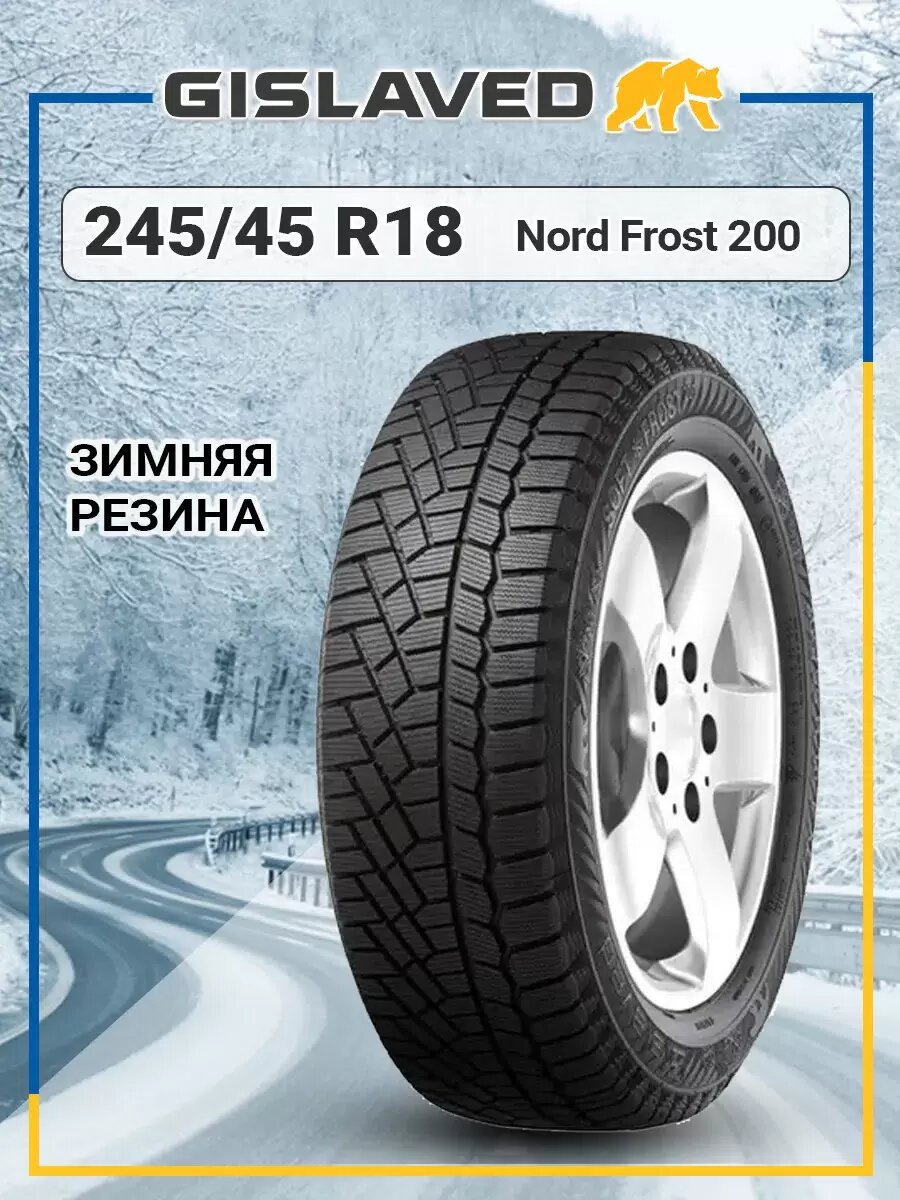 Шина зимняя автомобильная Gislaved Soft Frost 200 245/45 R18 100T XL FR