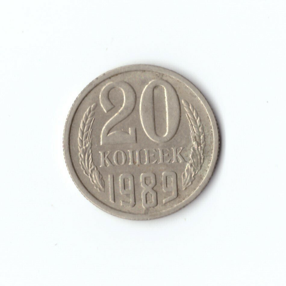 20 копеек 1989 года VF